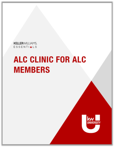Course: ALC Clinic For ALC members - Keller Williams Vietnam Course: ALC Clinic For ALC members - Keller Williams Vietnam